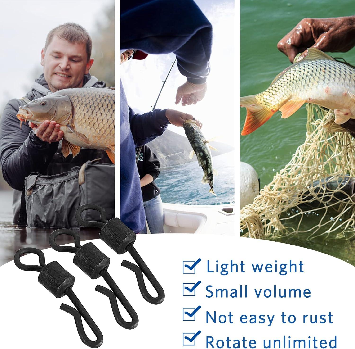 25 Fishing Vertebrae Clips - Q-Shaped Quick Change Plugs for Carp ...