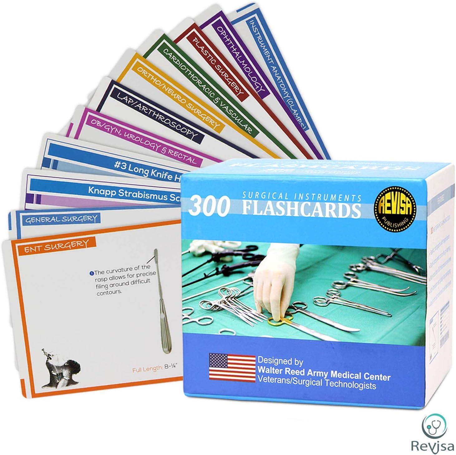 Surgical Instrumentation Flashcard for Technologists Exam For Medical Students Operating Room ...