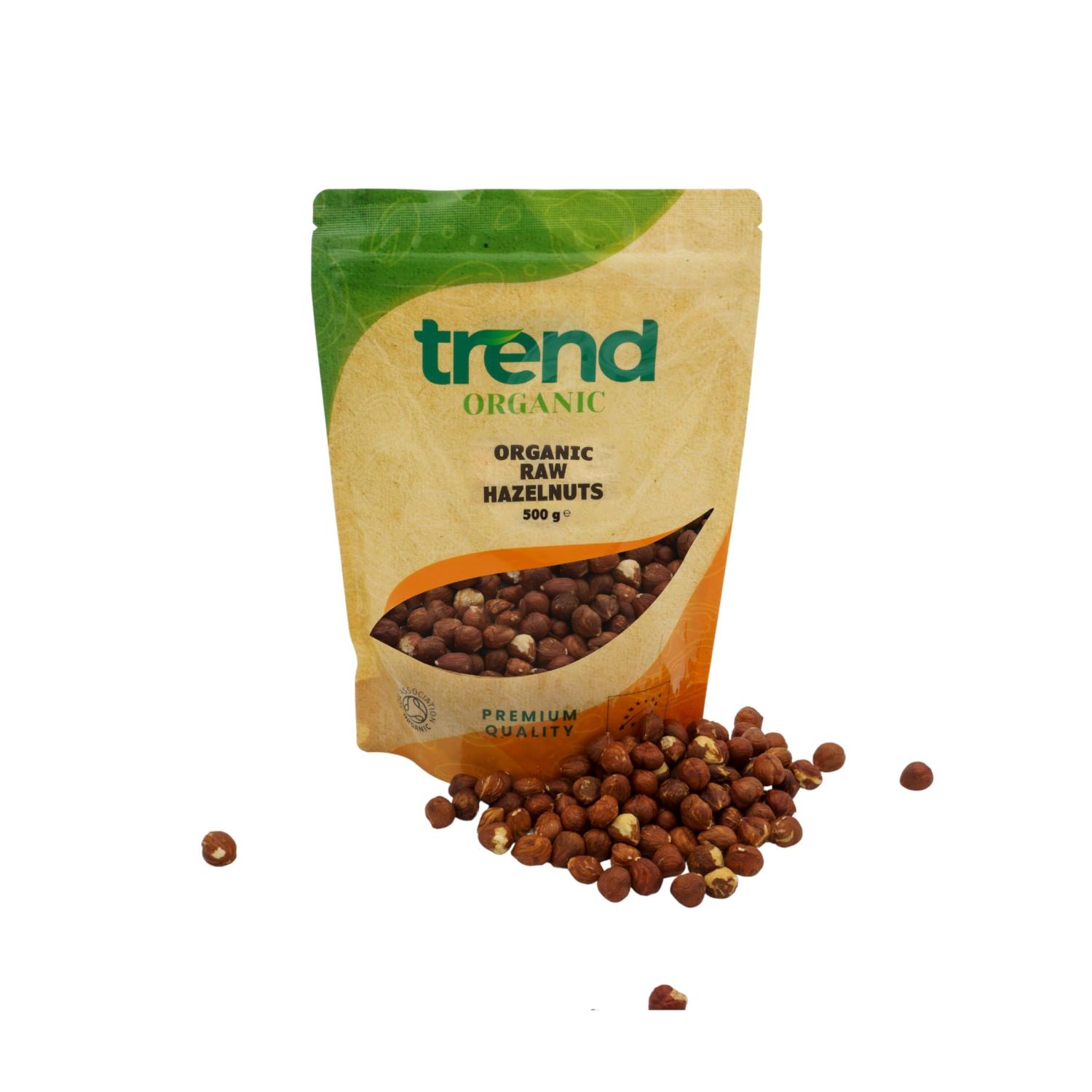 Trend Organic Raw Hazelnuts 500g - Nutrient-Rich Snacking & Baking ...