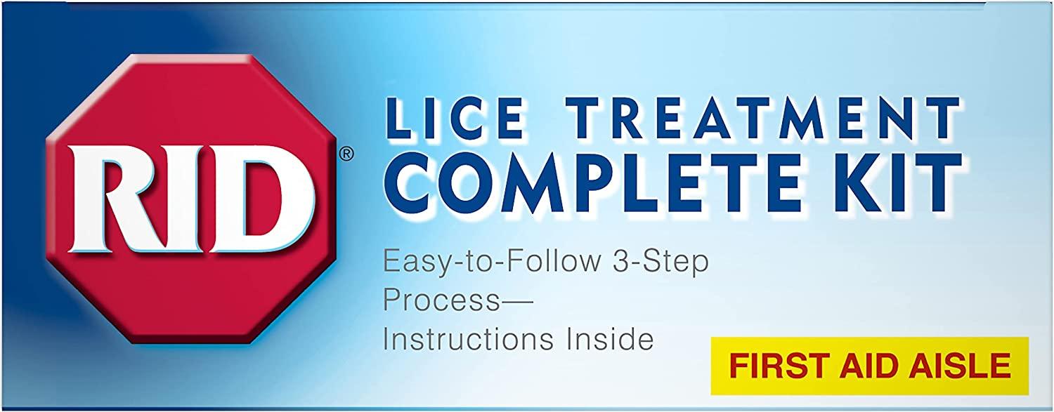 RID Lice Treatment Complete Kit - Shampoo, CombOut Spray, Comb, Home ...