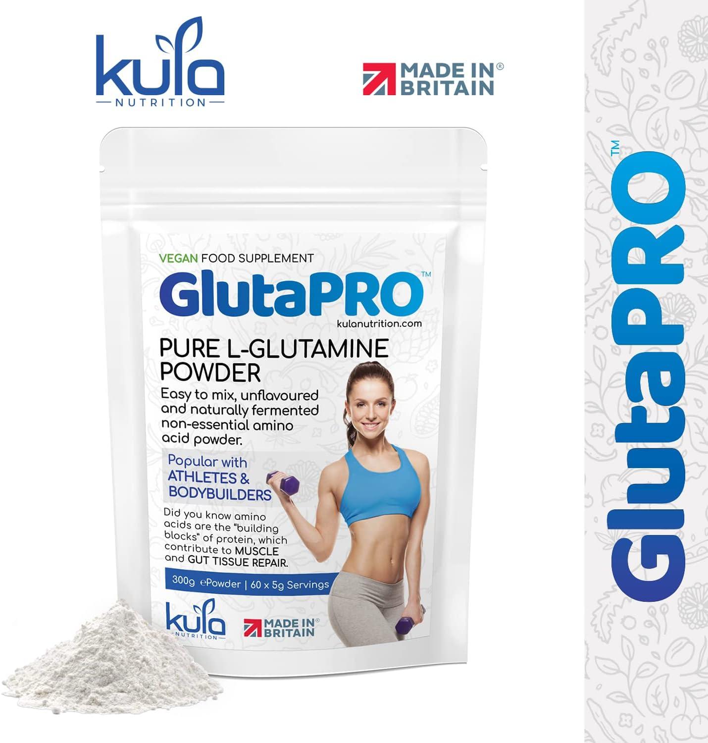 GlutaPRO Pure L Glutamine Powder 300g - Muscle Growth & Gut Health ...