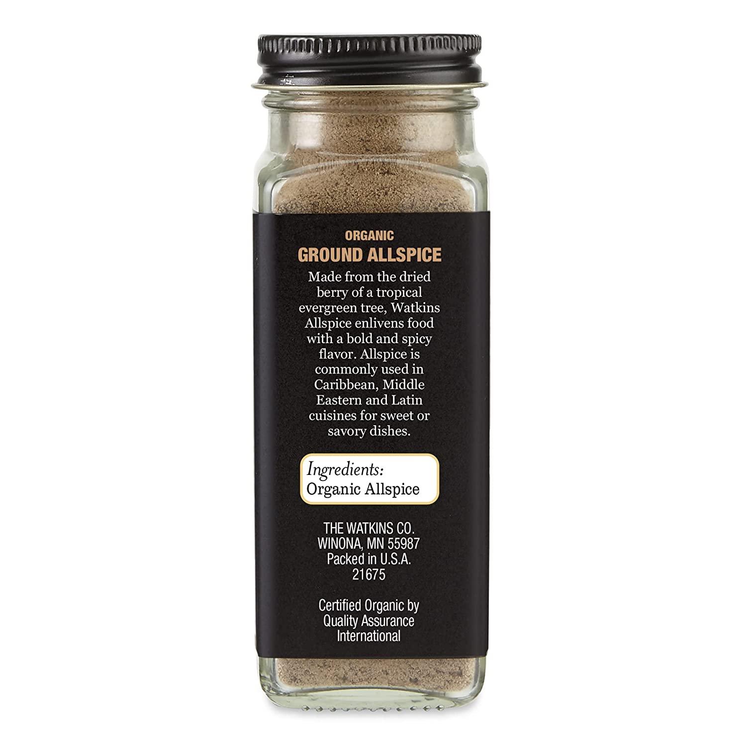 Organic Watkins Ground Allspice - 2.5 oz | Premium Quality Spice | 1-Pack | Buy Now with Express ...