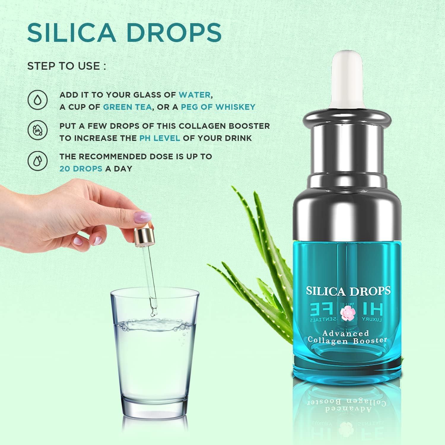 Hi Life Silica 1200 Drops: Advanced Collagen Booster for Glowing Skin ...