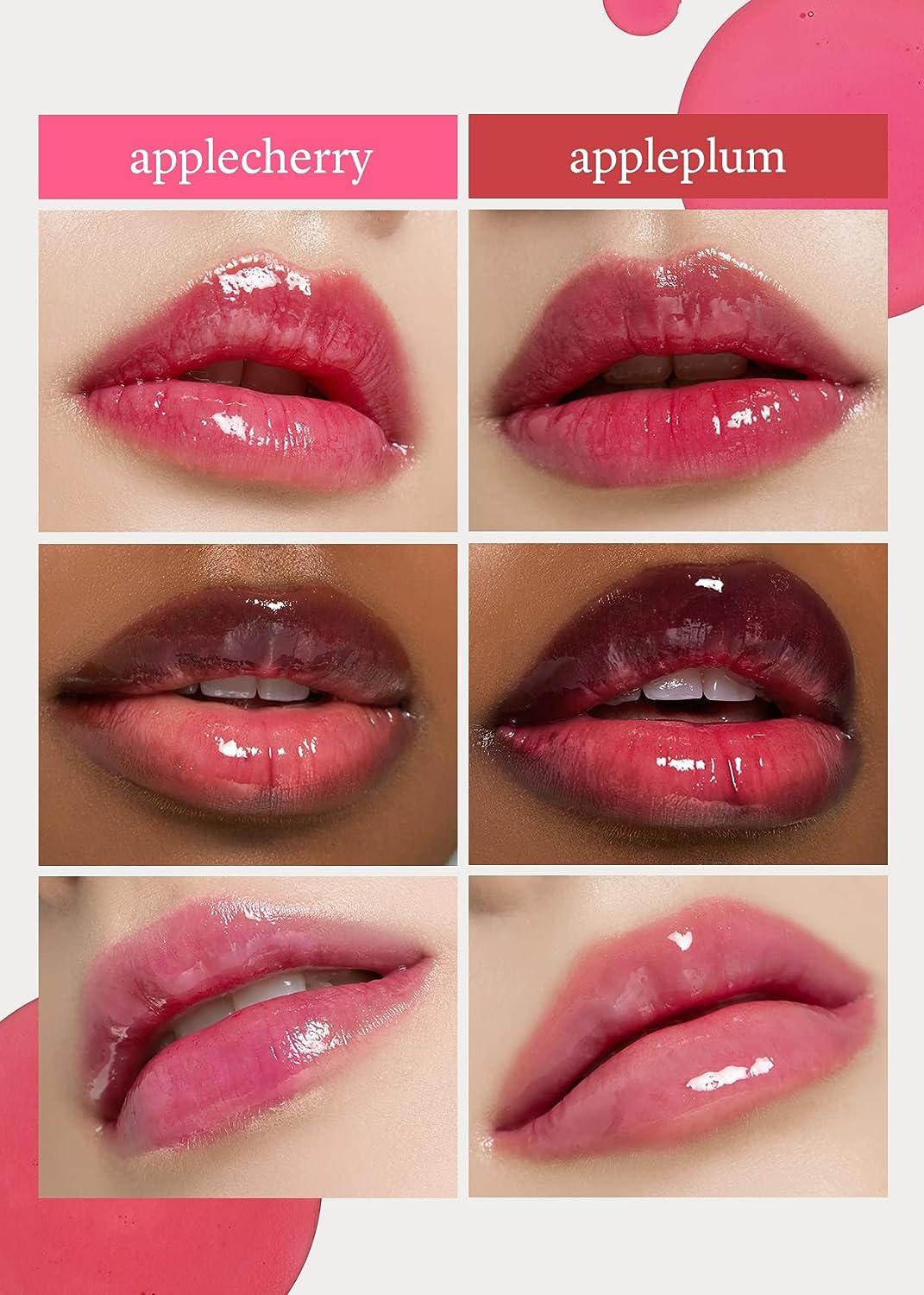 Nooni Appleseed Lip Oil Set - Applecherry & Appleplum Duo | Apple Seed ...