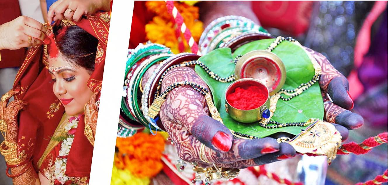 Indian Dark Red Pure Kumkum Powder for Makeup & Hindu Rituals 0.90 oz ...