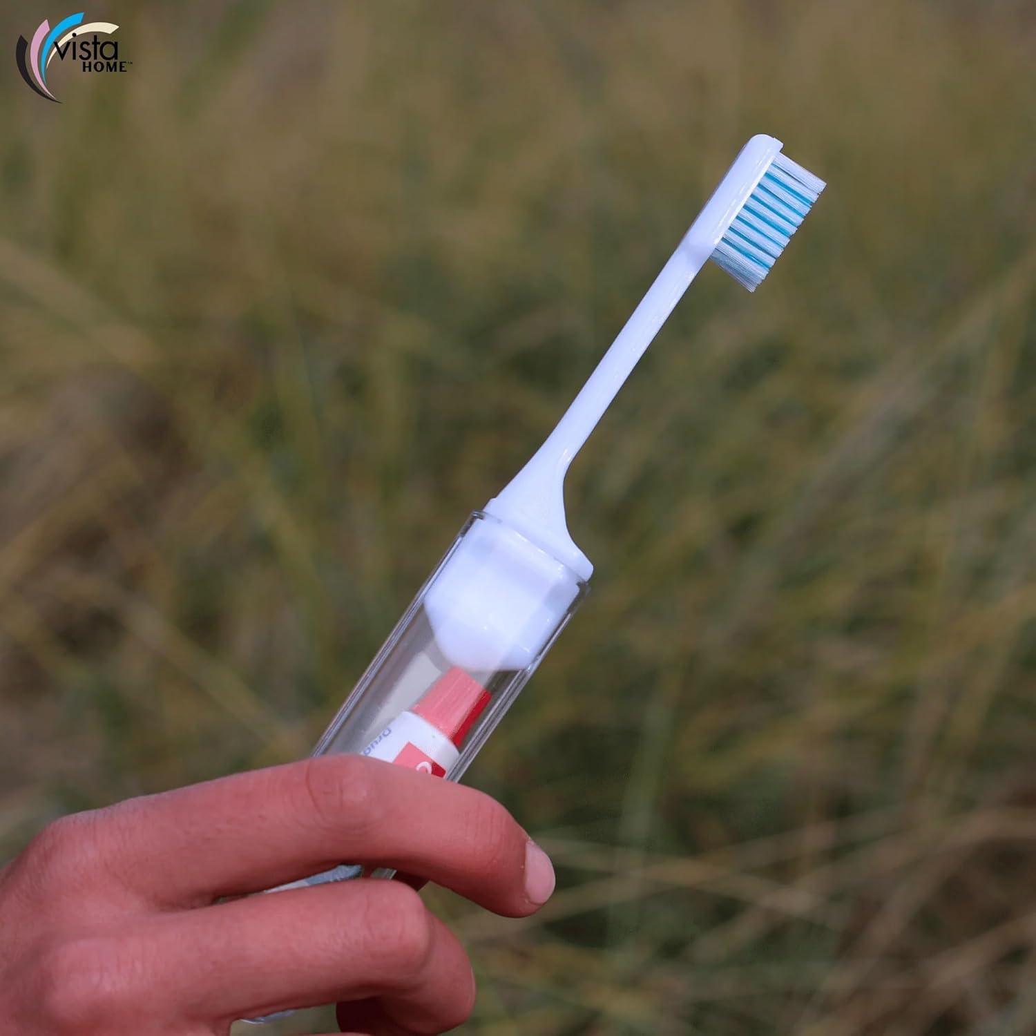 Colgate Travel Toothbrush Set - Foldable Portable Toothbrush & Mini ...