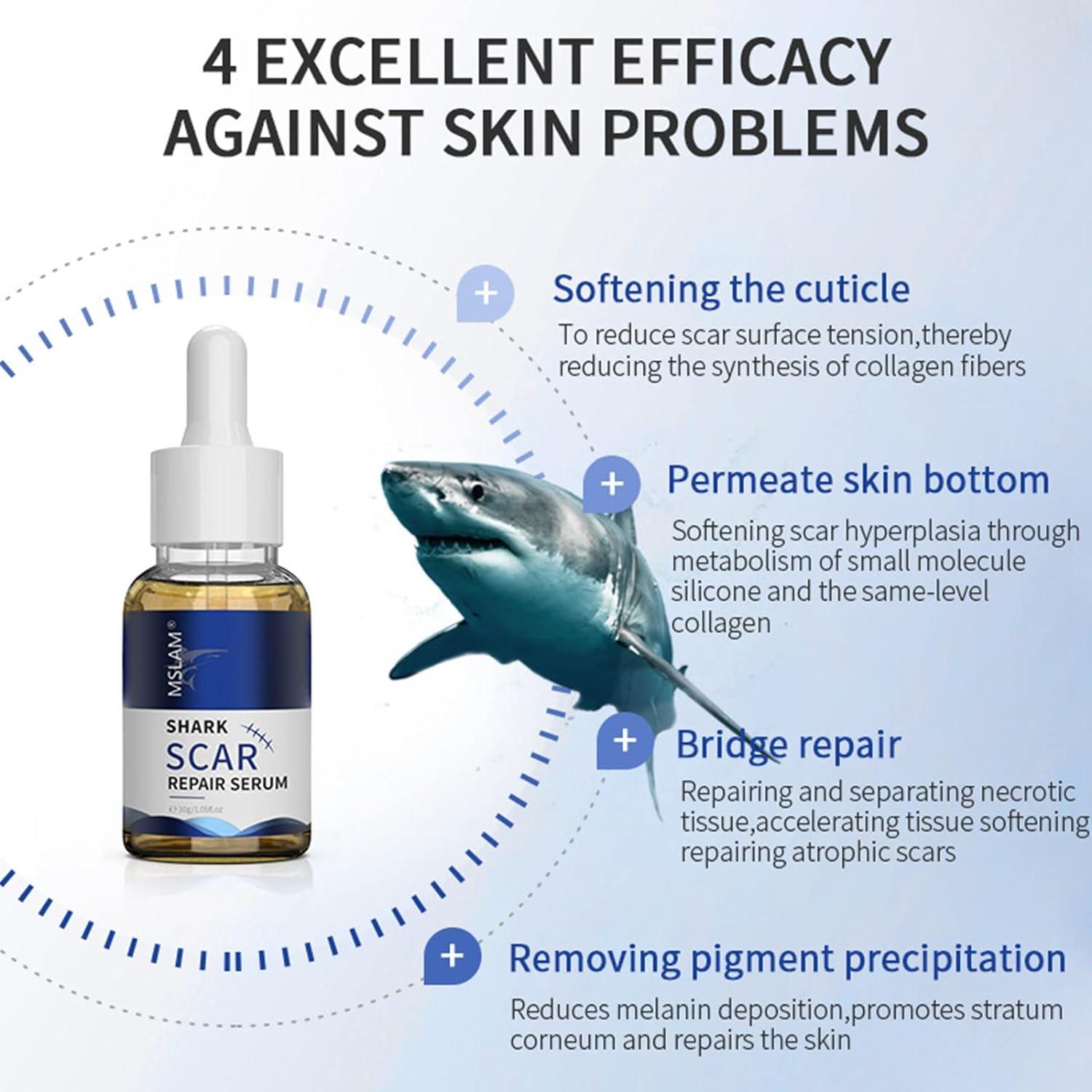 Shark Scar Repair Water 30ml - Moisturizing Scar Removal Liquid for ...