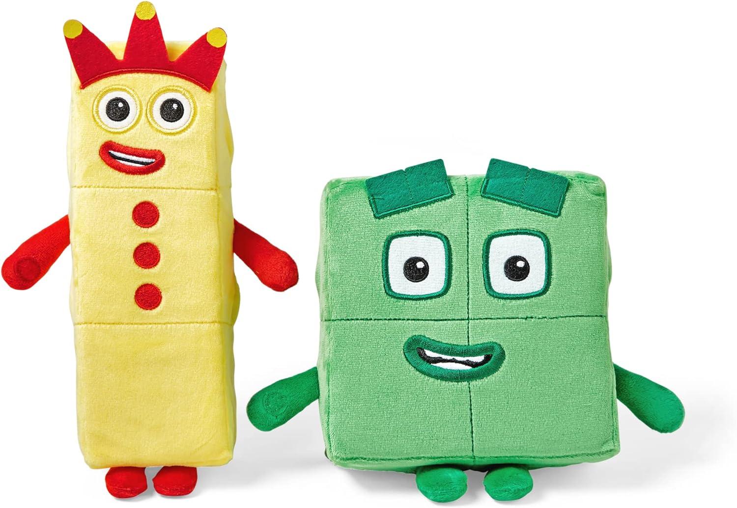 Numberblocks Three and Four Playful Pals Plush Toys for Toddlers 18 ...