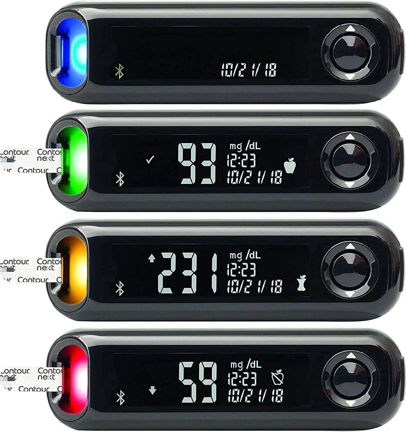 CONTOUR NEXT ONE Blood Glucose Monitoring System All-in-One Kit ...