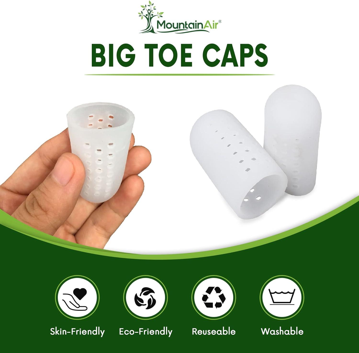 MountainAir Silicone Toe Caps - 12 Pack Gel Toe Covers for Ingrown ...