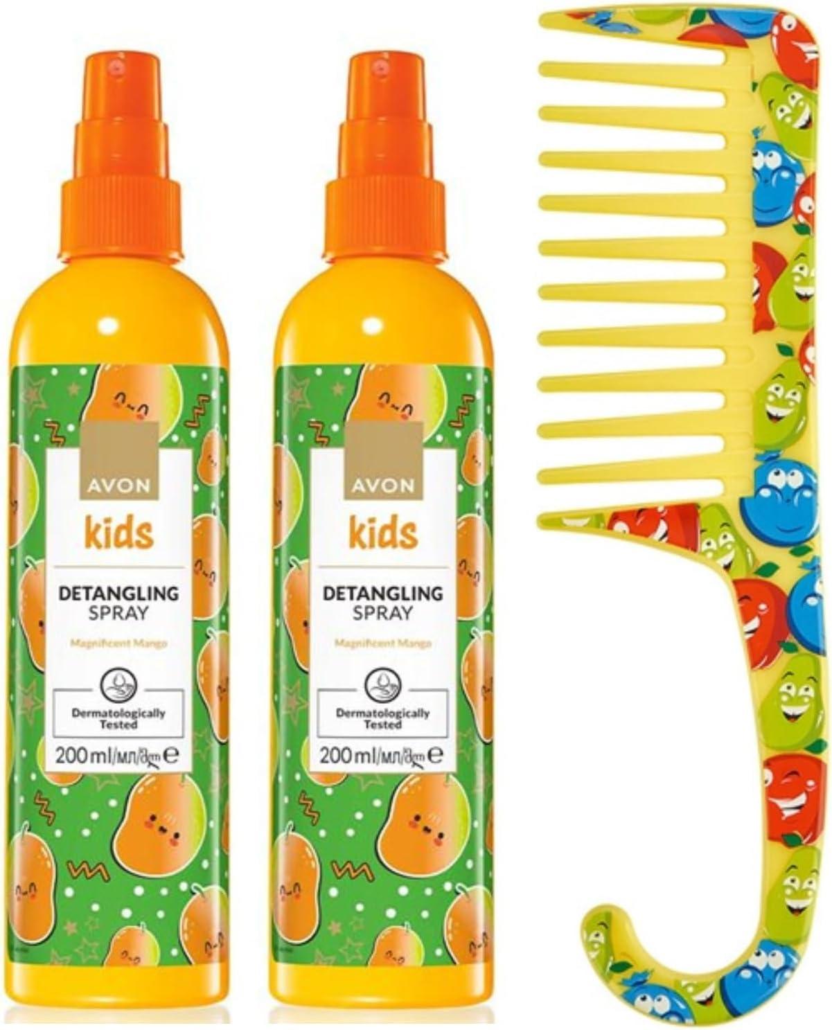 Avon Kids Magnificent Mango kids hair detangling spray 2 x 200ml plus ...