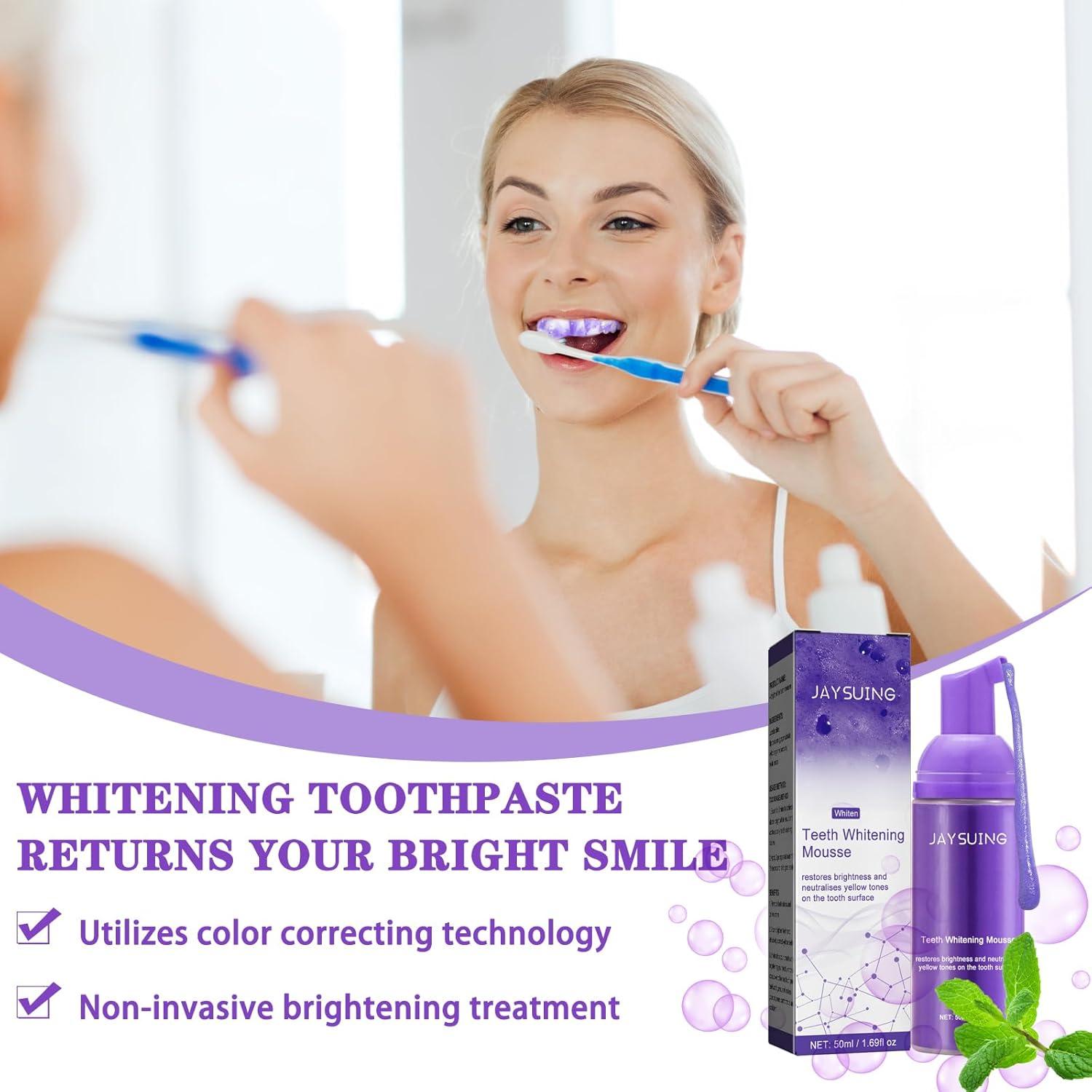 Purple Toothpaste for White Teeth | Teeth Whitening Booster & Color ...