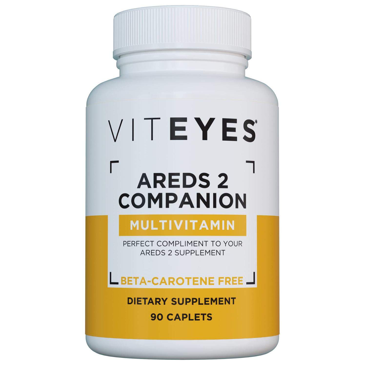 Viteyes Classic AREDS 2 Companion Multivitamin Supplement - 90 Caplets ...