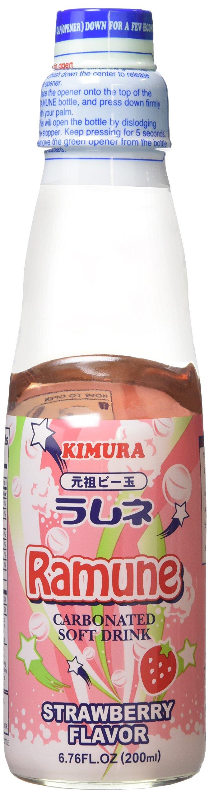 Kimura Strawberry Flavour Ramune Soft Drink 200 ml | Buy Now with ...
