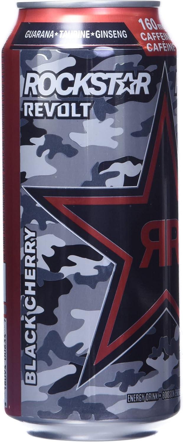 Rockstar Energy Drink Revolt Black Cherry 473 mL Cans 12 Pack | Buy Now ...