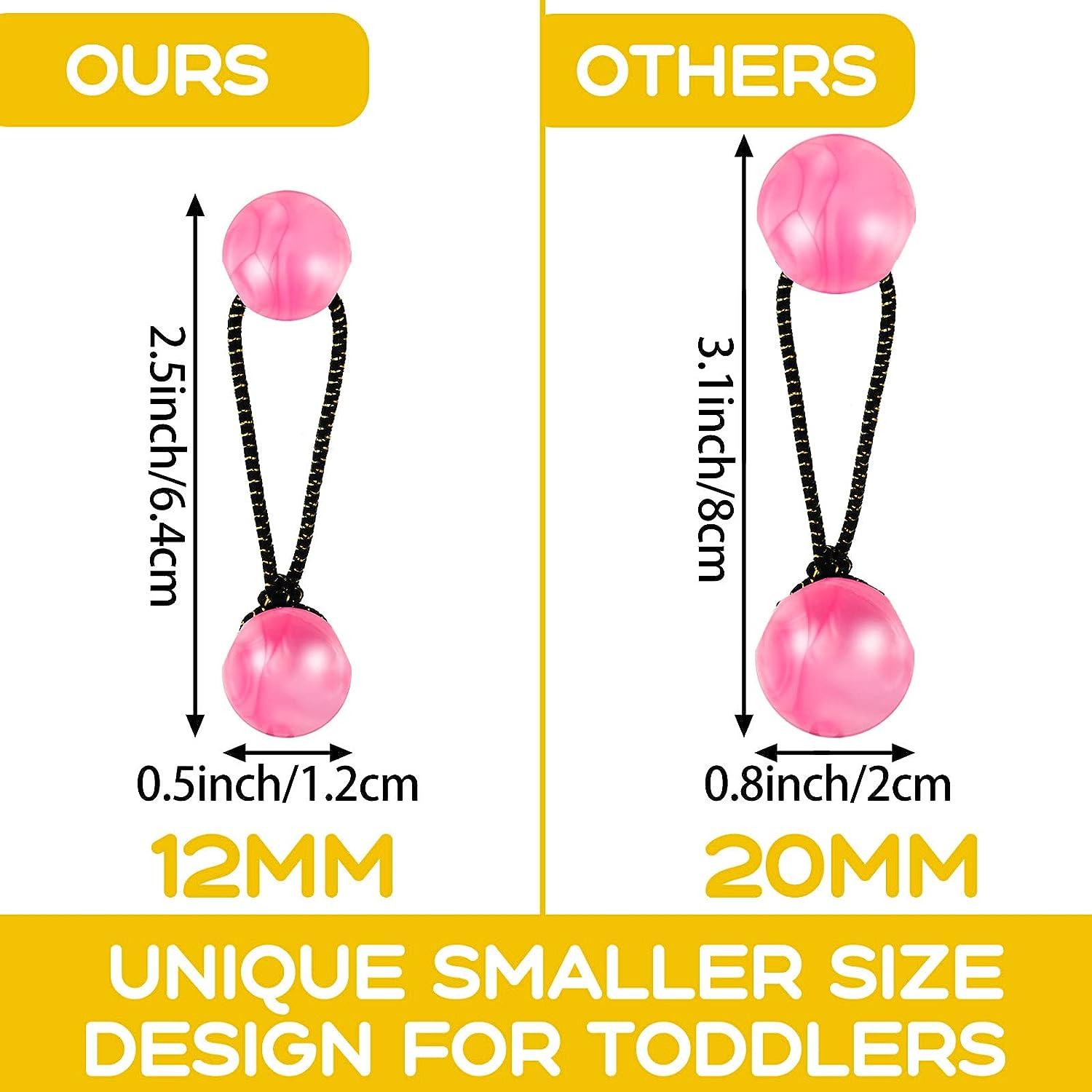 JenPen 60-Piece Colorful Twin Bead Ponytail Holders | Elastic Hair ...