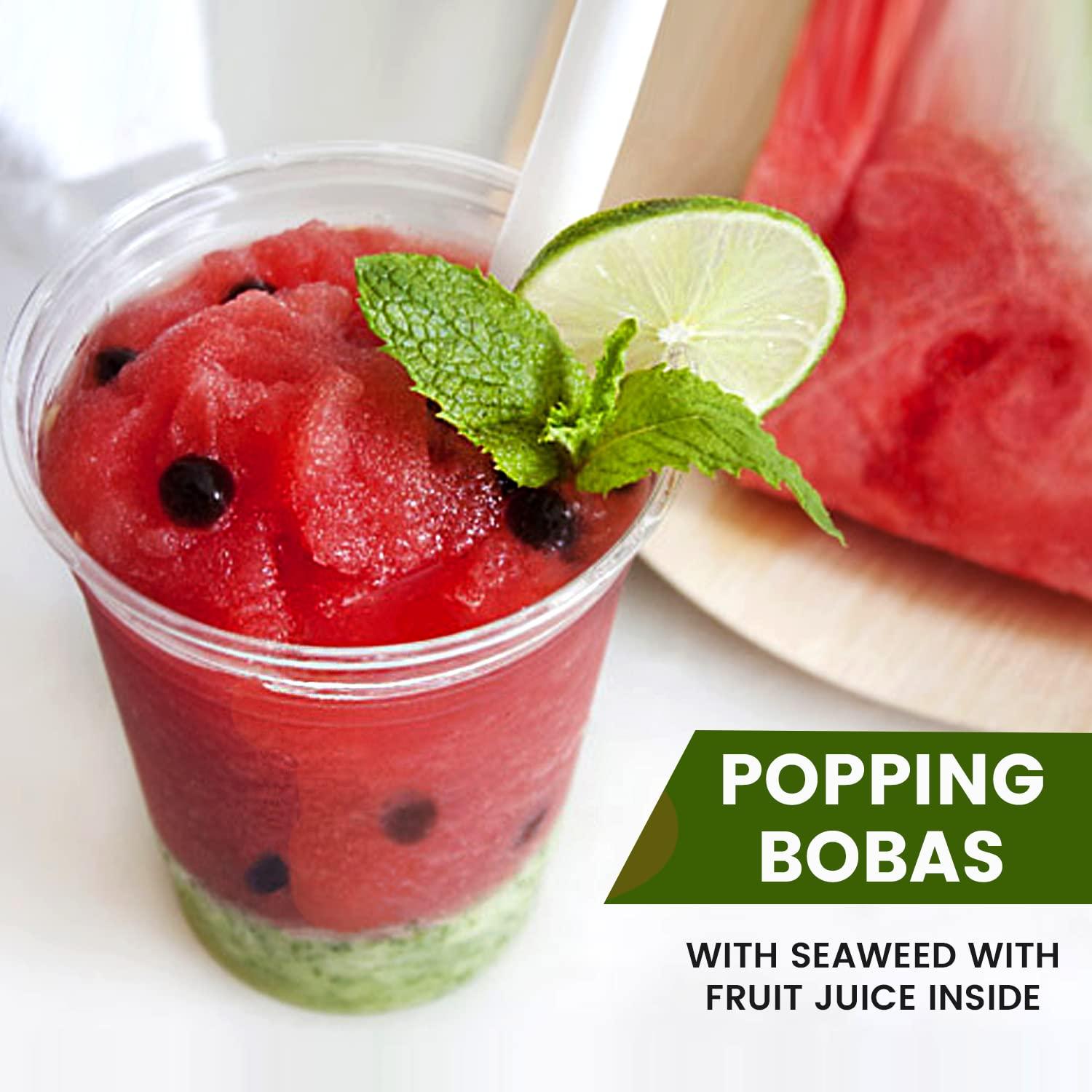 Popping Boba Bubble Tea Kit - Fruit Bursting Boba Pearls for Bubble Tea ...