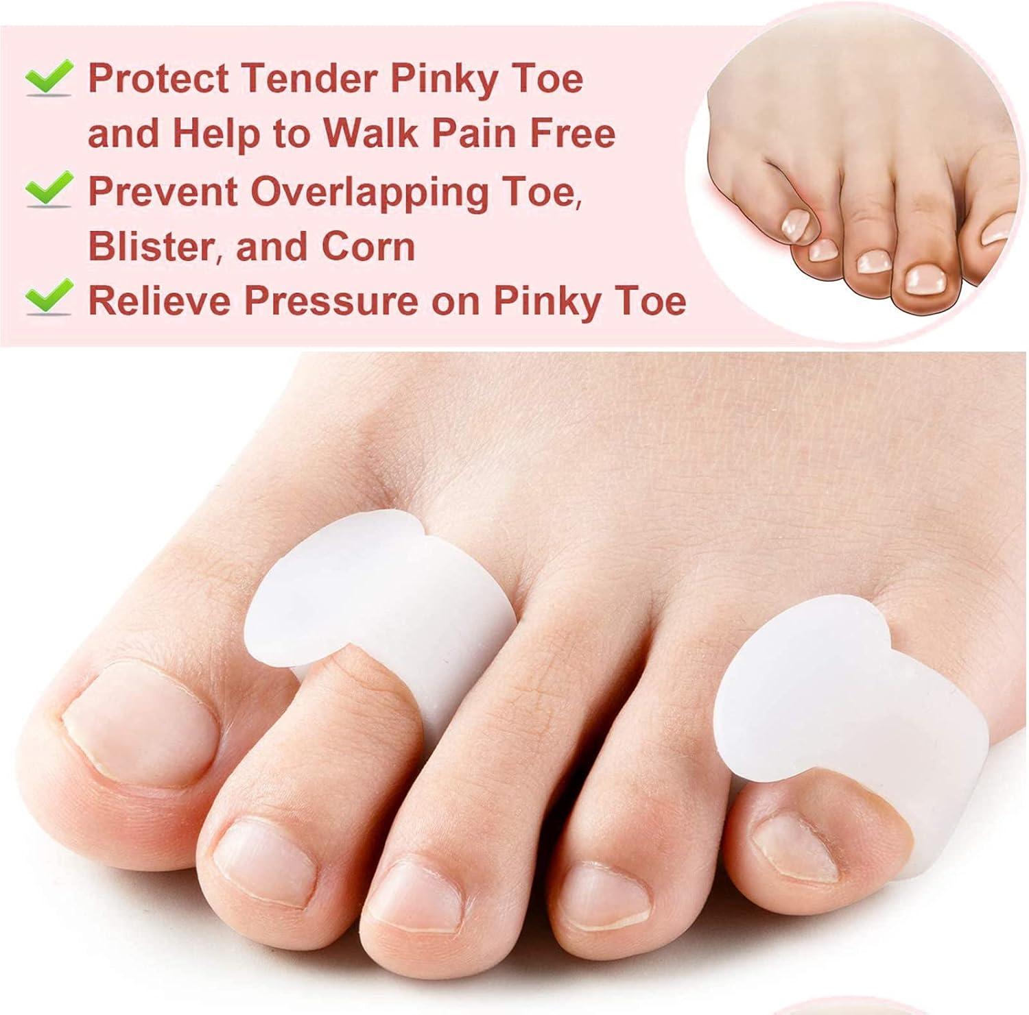 Toe Separator Small Toe - 10x Gel Straightener for Overlapping Toes ...