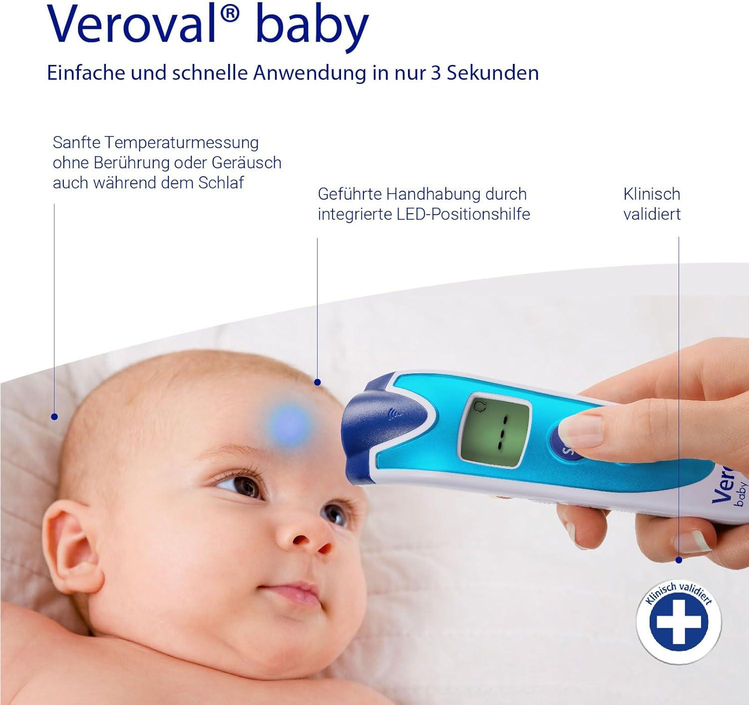 Veroval Baby Infrared Thermometer - Contactless Noiseless Quick Body ...