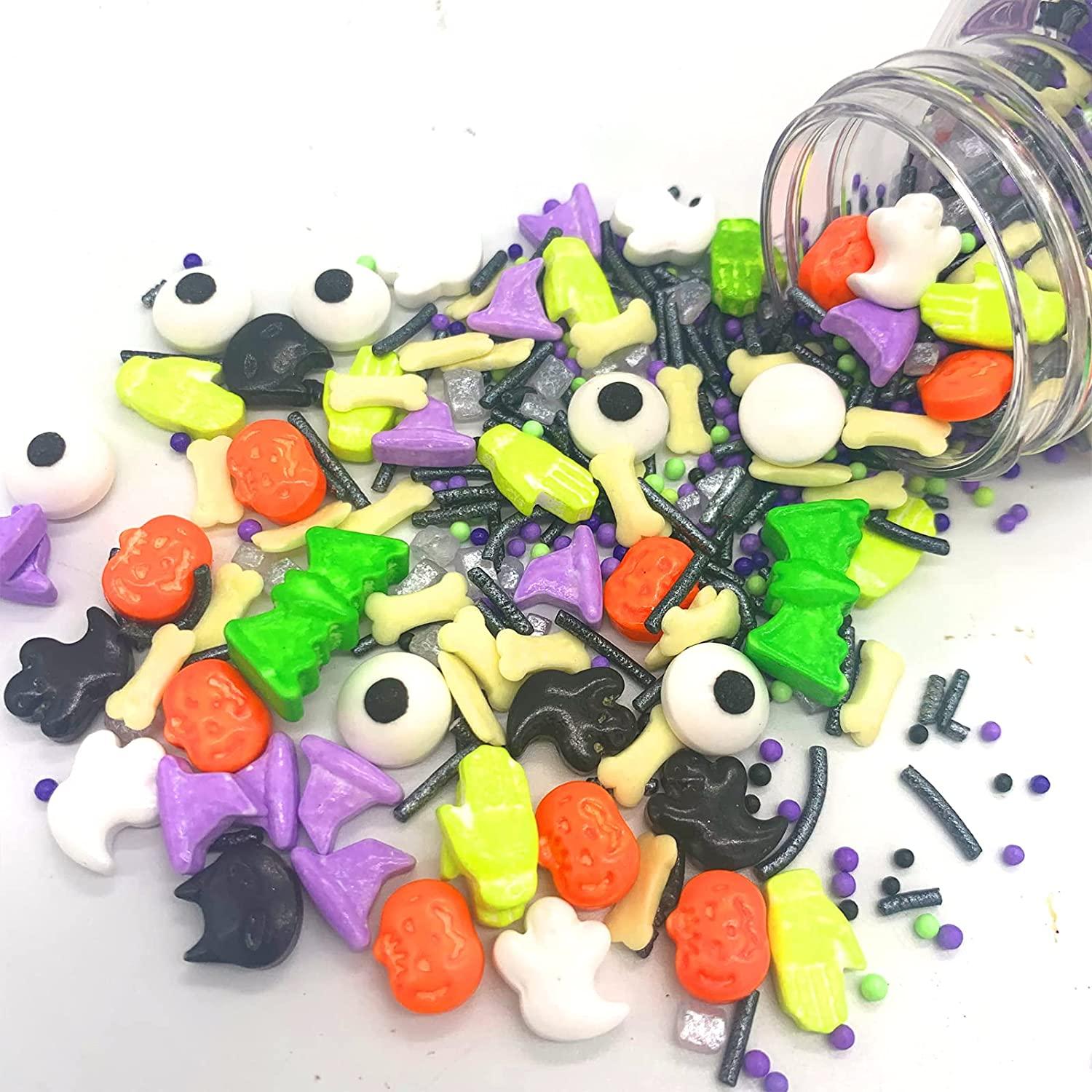7oz Pumpkin Vampire Sprinkles Halloween Skull Cupcake Topper Decoration ...