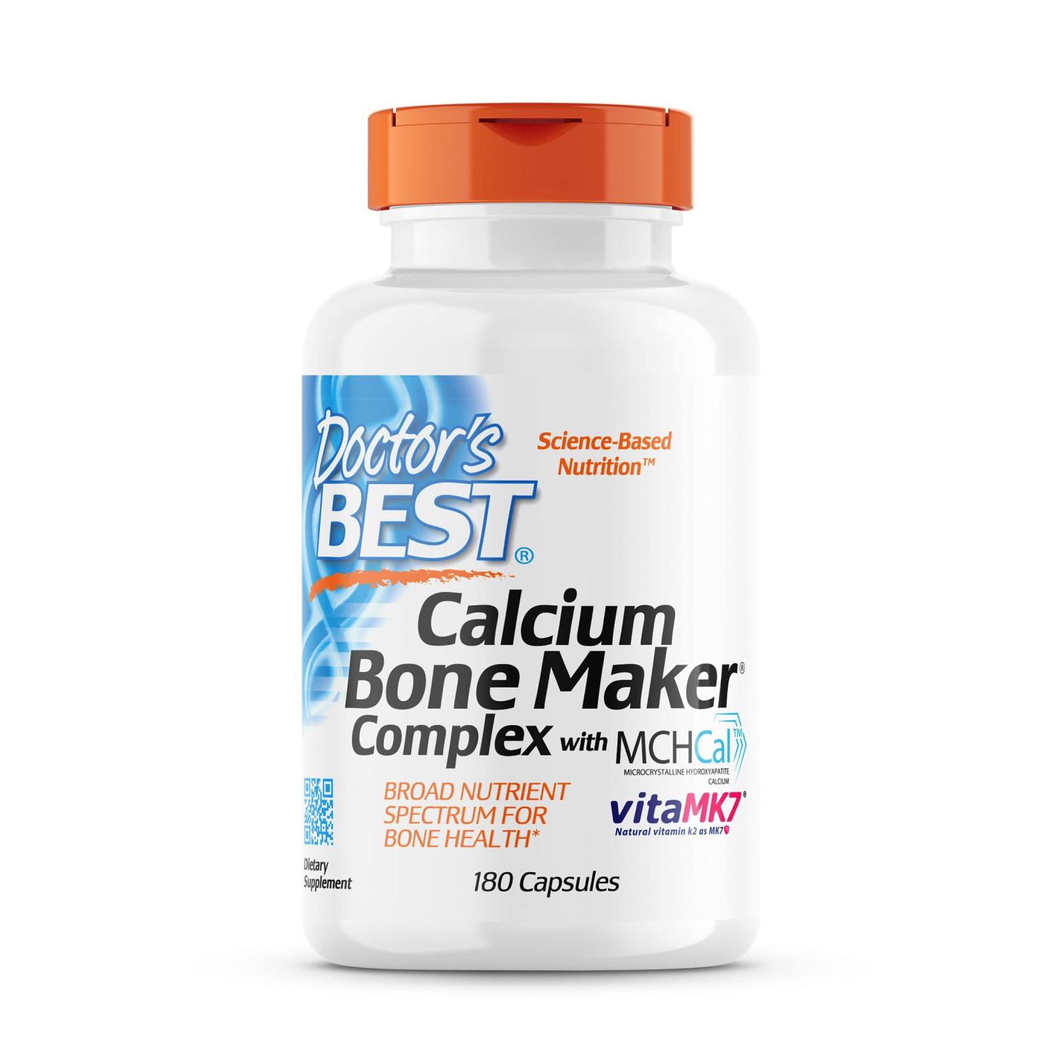 Doctor's Best Calcium Bone Maker Complex with MCHCal - Supports Bone ...