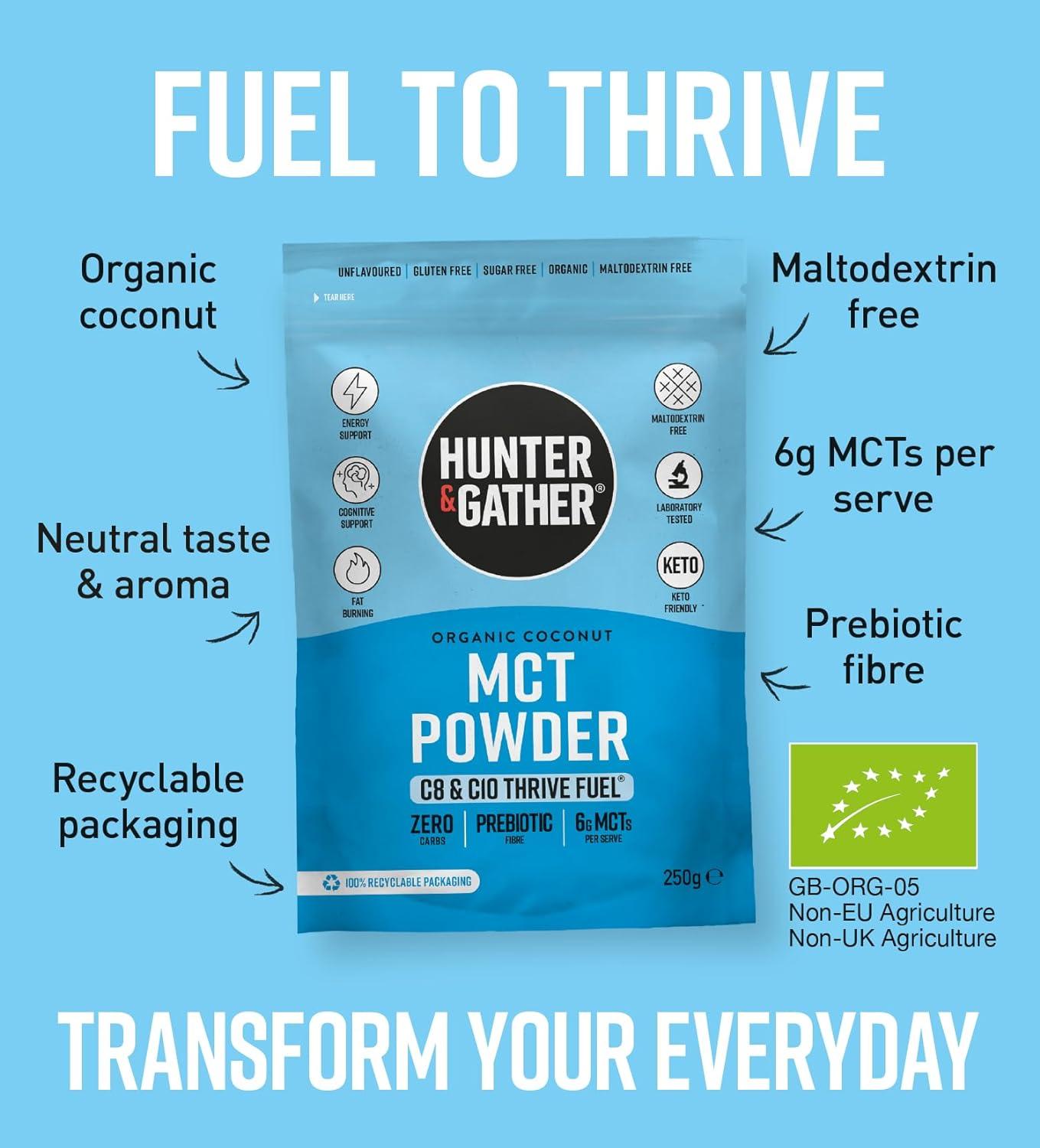 Organic MCT Powder C8 & C10 (250g) | Keto Friendly | Flavourless ...