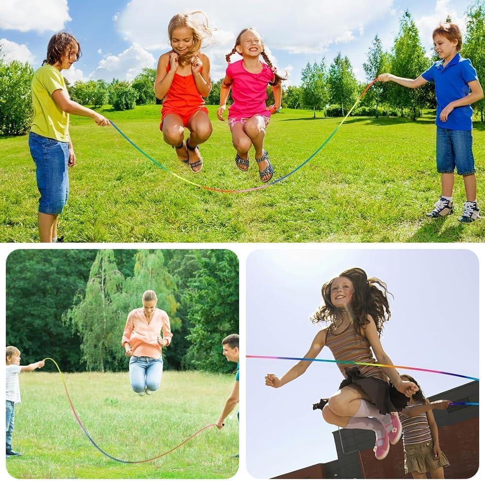 Yangun 5m Rainbow Jump Rope for Kids Perfect for Multiplayer Fun ...