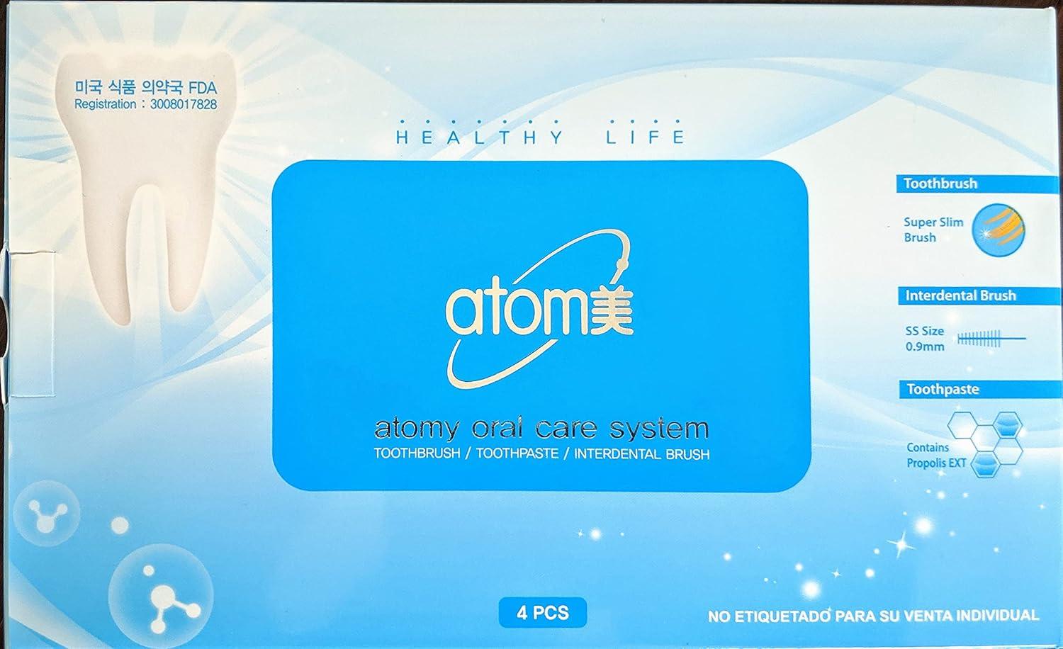 Atomy Oral Care Set - Toothbrush & Travel Size Toothpaste Case ...