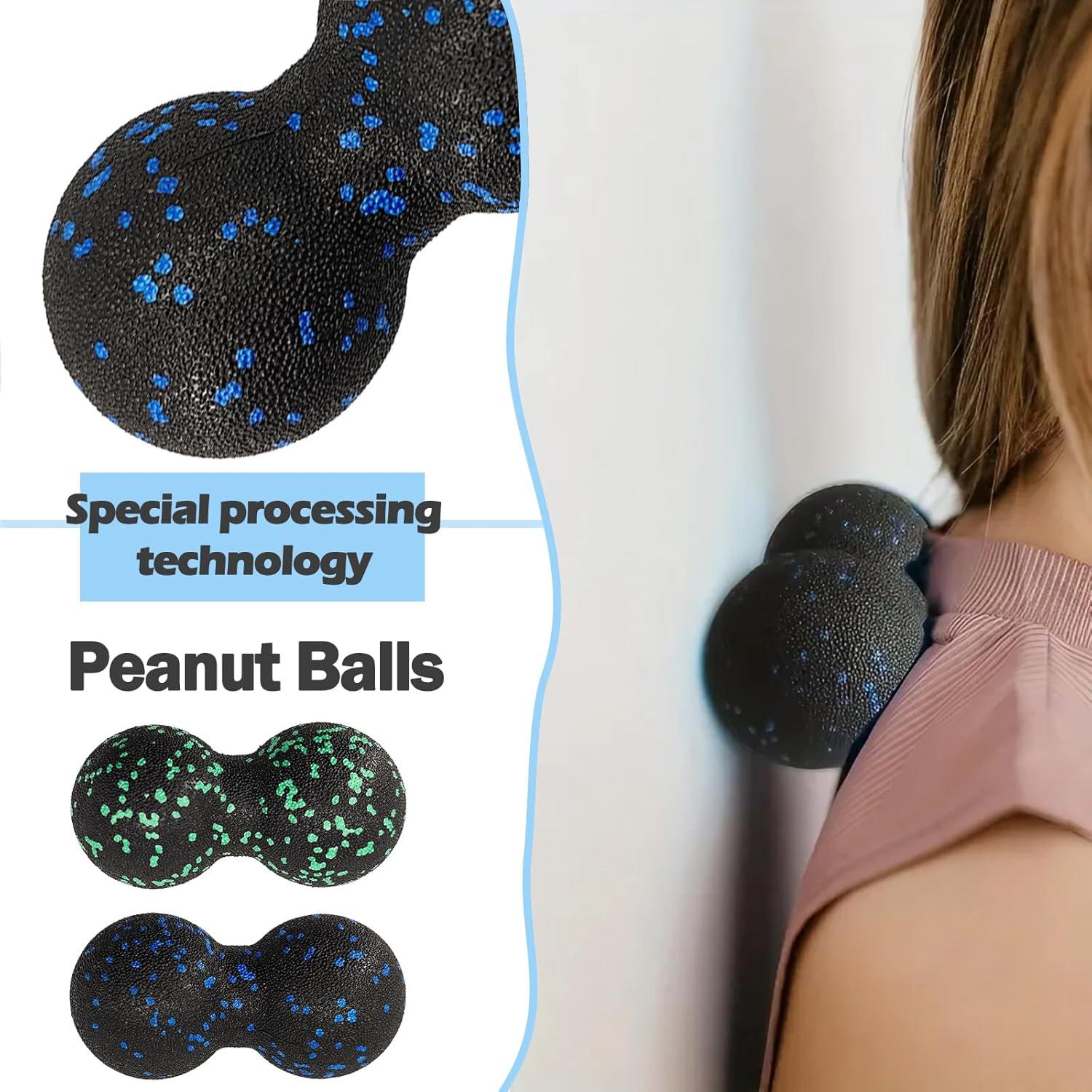 Krtoyust Fascia Roll Set - 3D Textured Massage for Muscle Relaxation ...