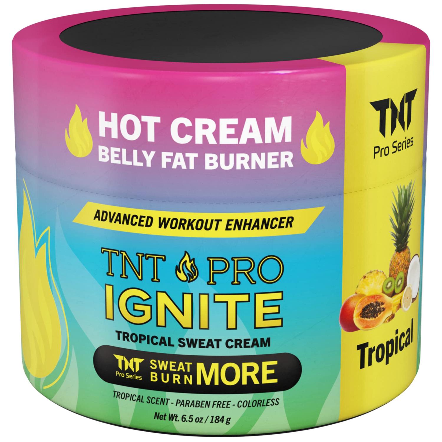 TNT Pro Ignite Hot Sweat Cream - Thermogenic Gel for Stomach Fat ...