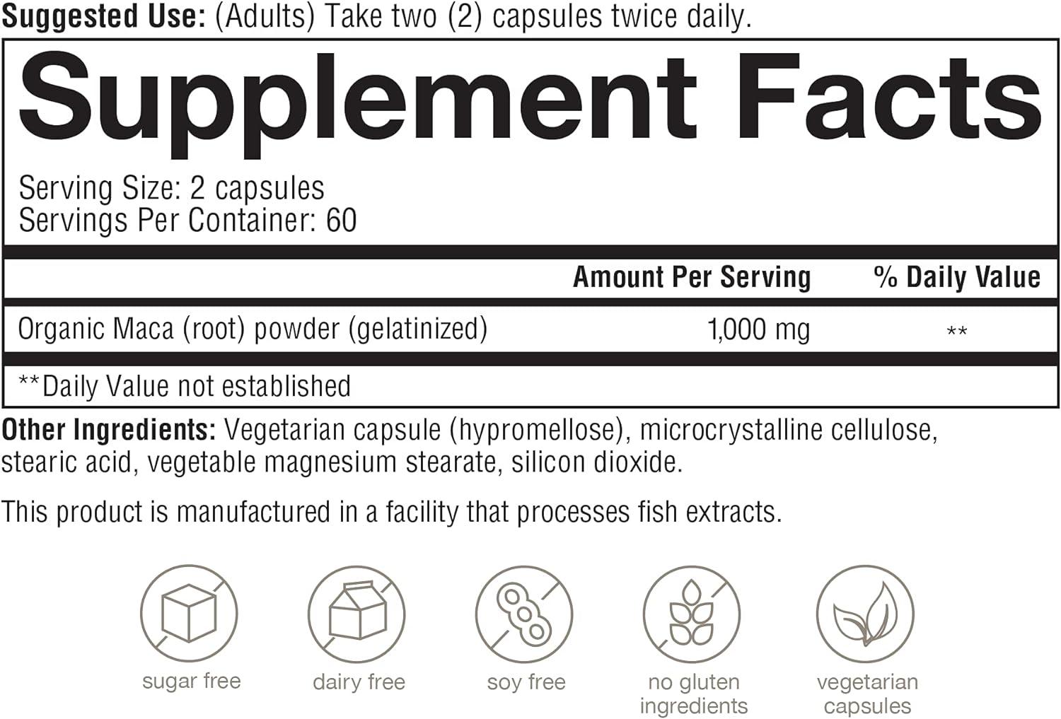 Youtheory Women's Maca Root Vegetarian Capsules 120ct + Relax Magnesium ...