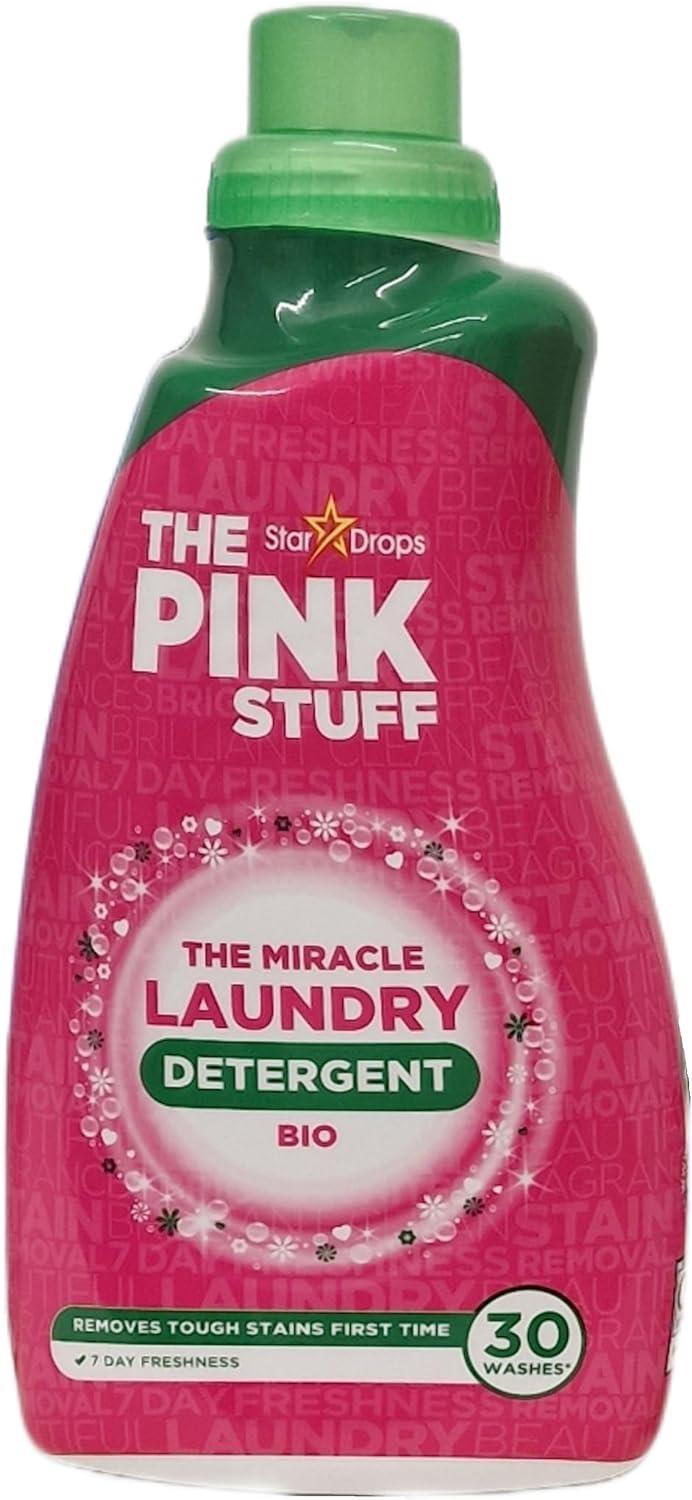 The Pink Stuff Laundry Bundle 1x Laundry Liquid Bio 30 Washes 960ml and ...