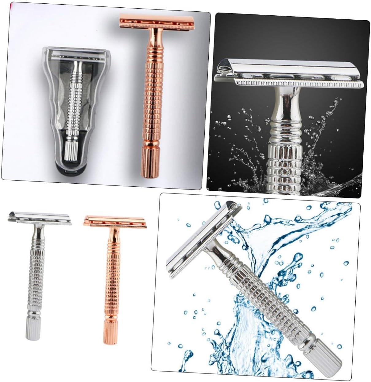 Minkissy 6 Stk Reader Mustache Razor - T-Shaped Metal Personal Shaving ...