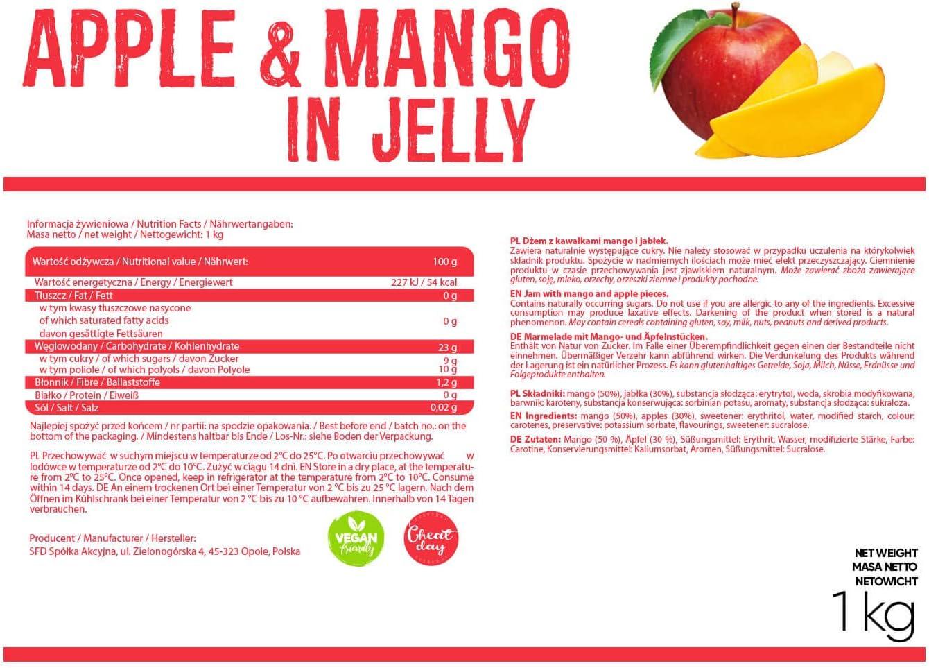 ALLNUTRITION Sugar Free Jam - Fruits in Jelly Apple and Mango ...