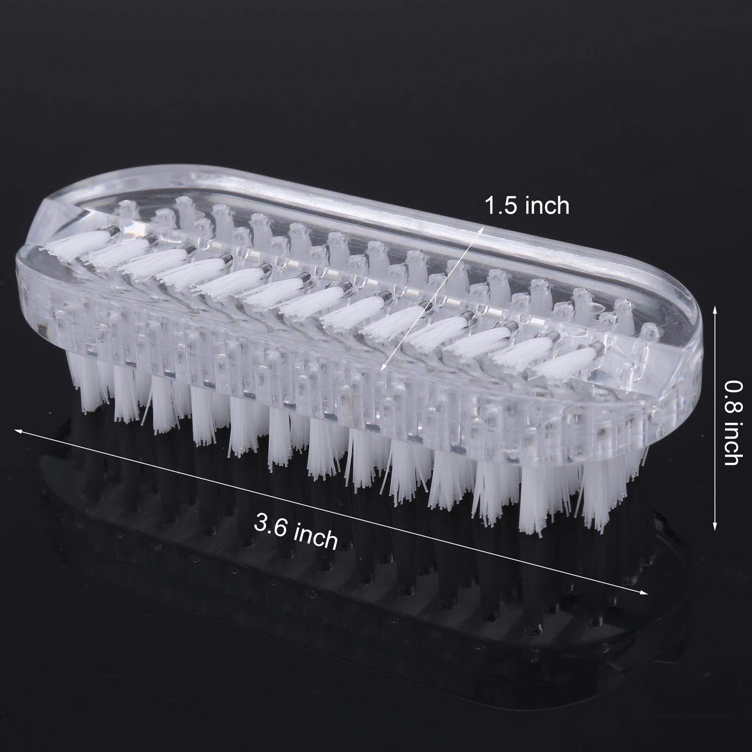 Plastic Nail Brush Handle Scrubbing Brushes - Set of 4 | Easy Cleaning ...