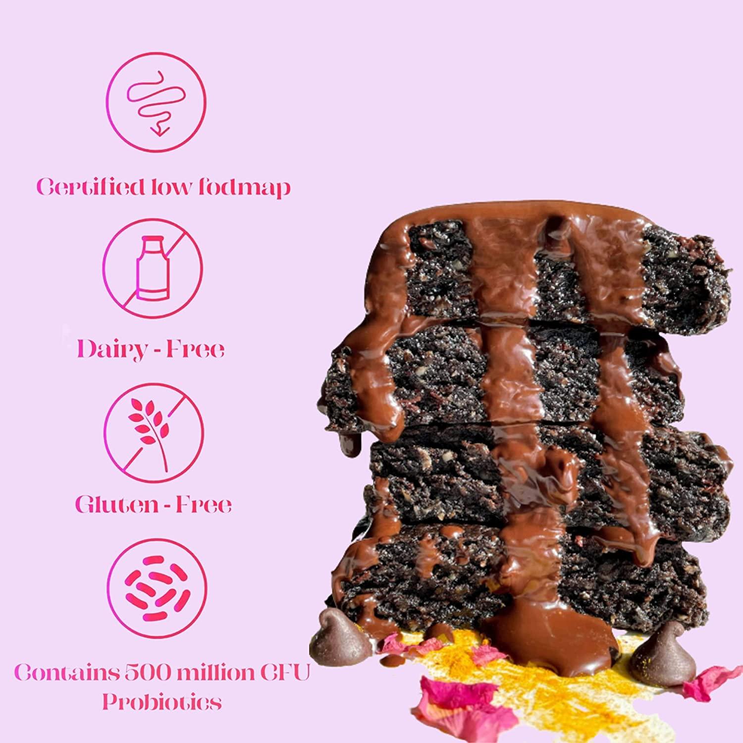 BelliWelli Vegan Gluten-Free Fudge Brownie Snack Bar (8-Pack) | Low ...
