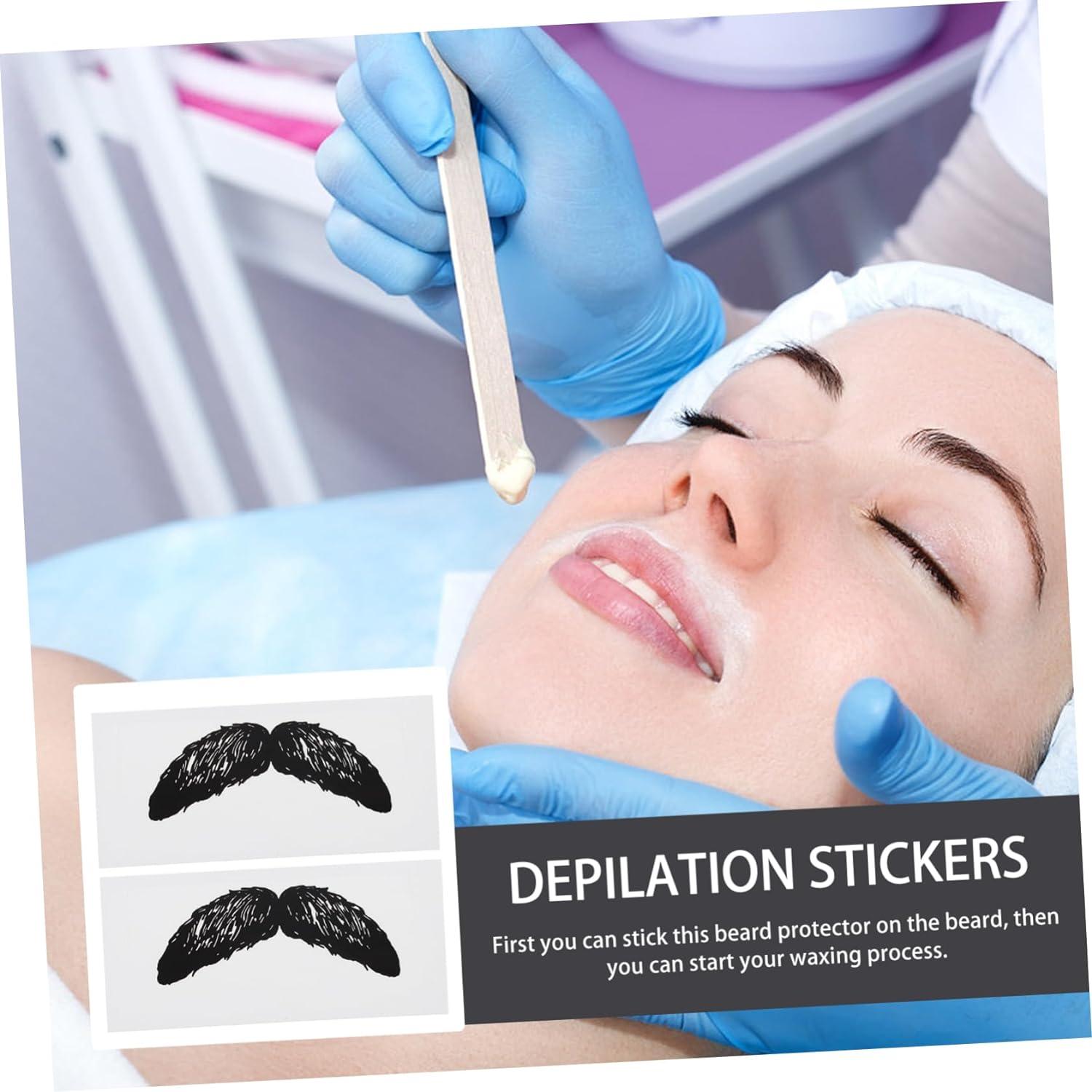 minkissy 40 Pcs Stickers Cleaning Accessories Mustache Cleaning Fake ...