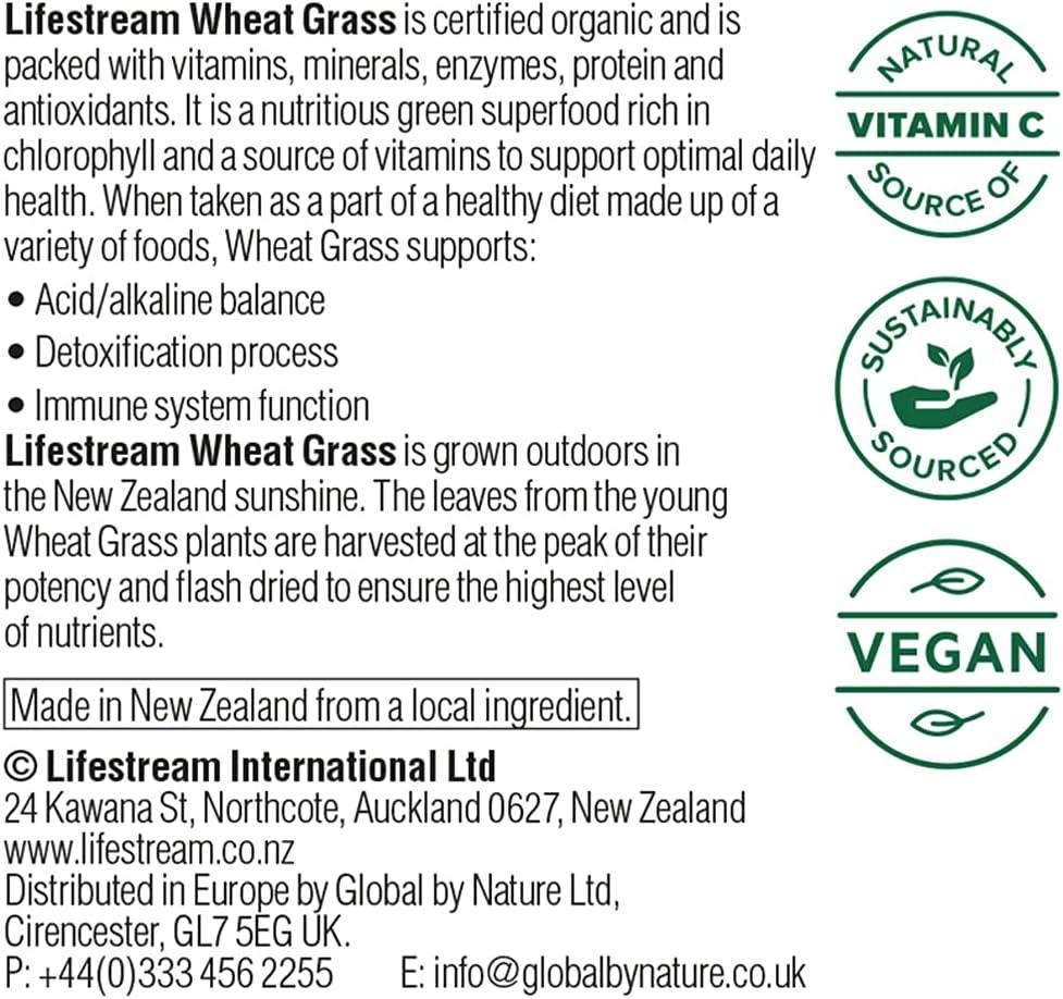 Lifestream Organic Wheat Grass Powder 100g - Pure & Nutrient-Rich | Buy ...