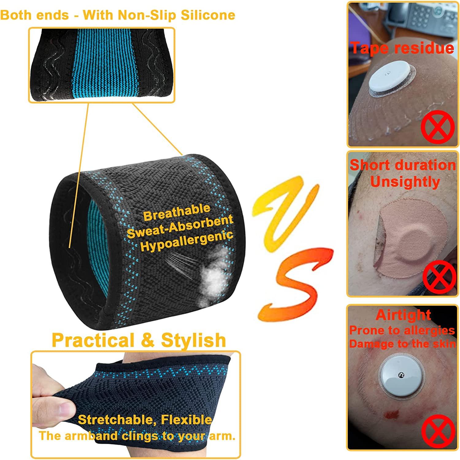 Diabetes Insulin Arm Band For Freestyle Libre Omnipod Dexcom Sensor Purple Large Protects