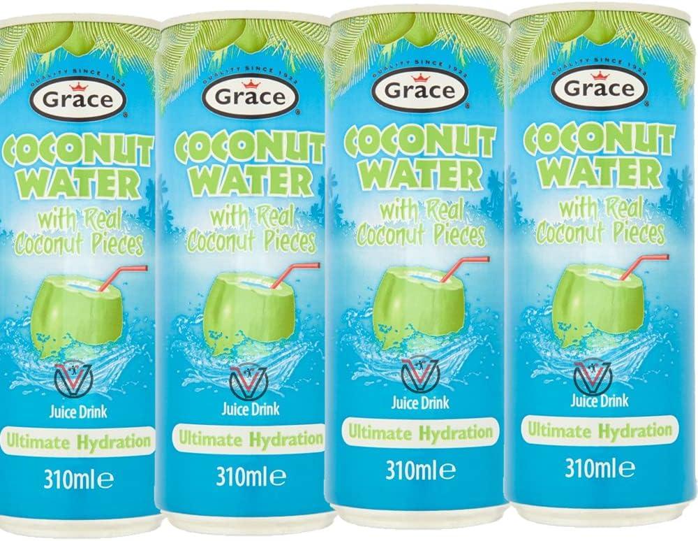 Grace Coconut Water Juice Drink with Real Coconut Pieces 310ml | Pick ...