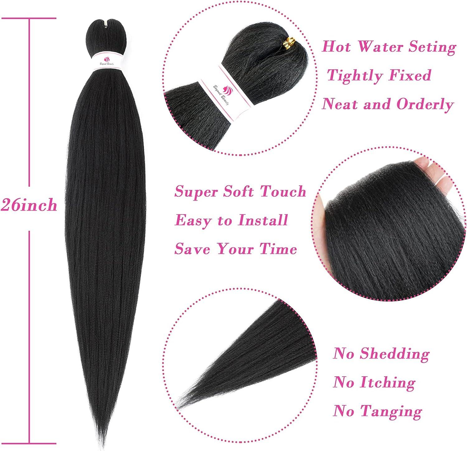 Beyond Beauty EZ Braid Pre Stretched Braiding Hair 8Packs-26inch EZ ...