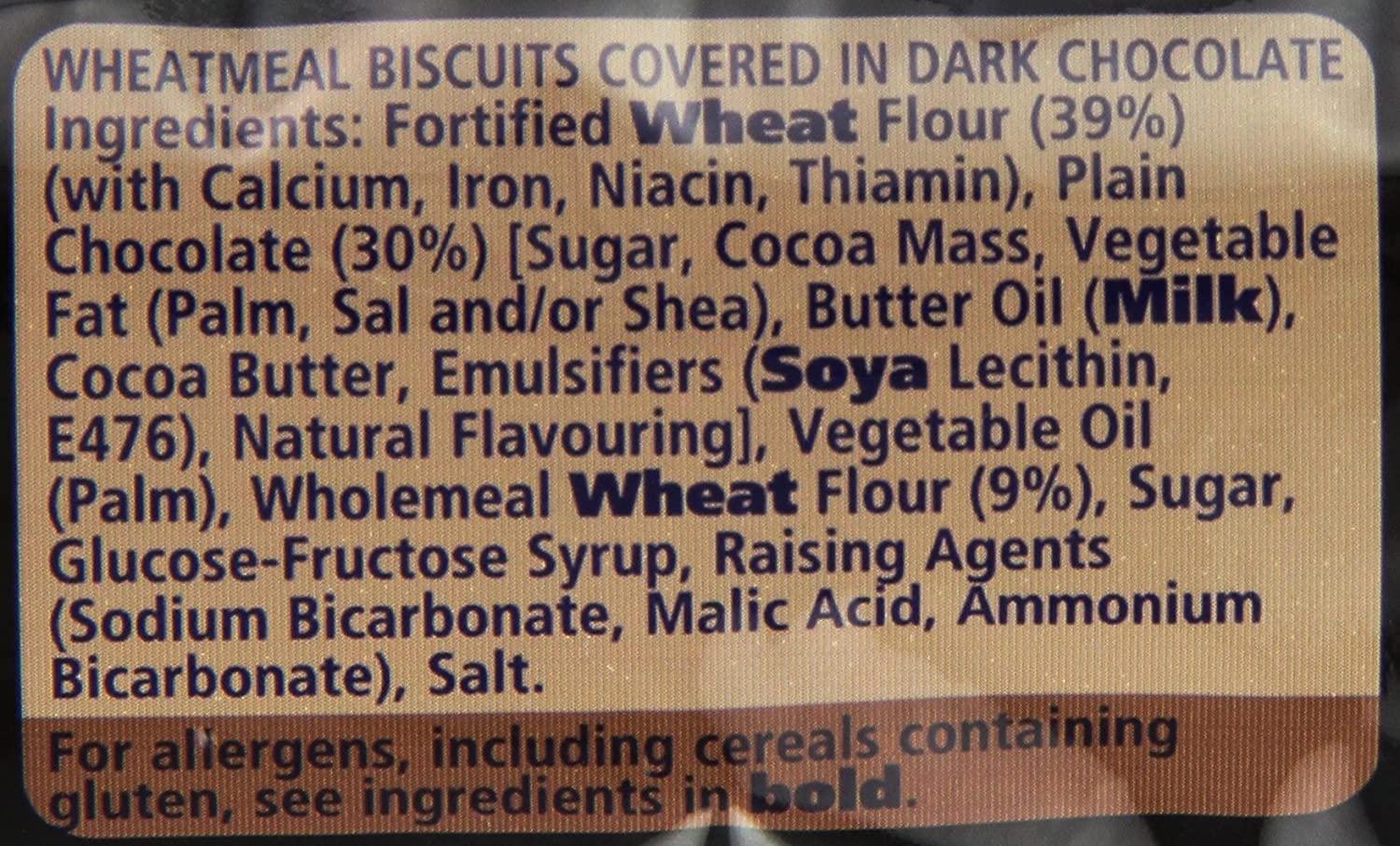 McVitie's Digestive Dark Chocolate Biscuits 266g - Pack of 4 | Zuvo ...