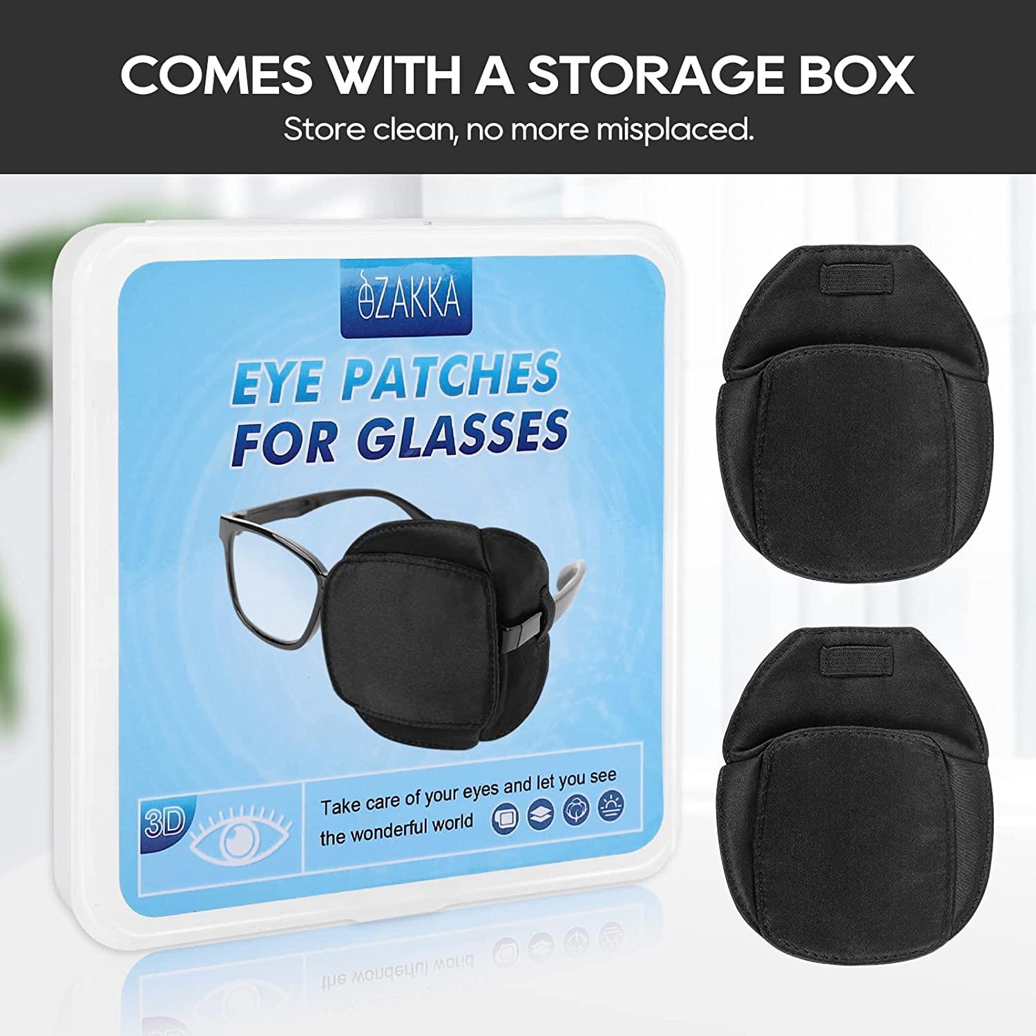 eZAKKA Silk Eye Patches for Adults & Kids - Left & Right Eye 2 Pcs ...