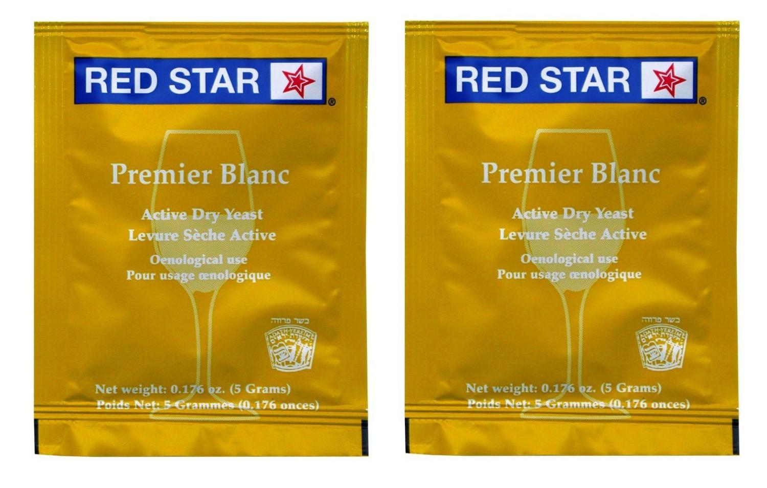 Red Star Premier Blanc Champagne Yeast - 2 Pack | High Quality Yeast ...