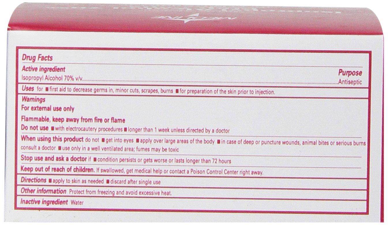 Medline - MDS090735Z Sterile Medium Prep Pads 70% Isopropyl Alcohol ...