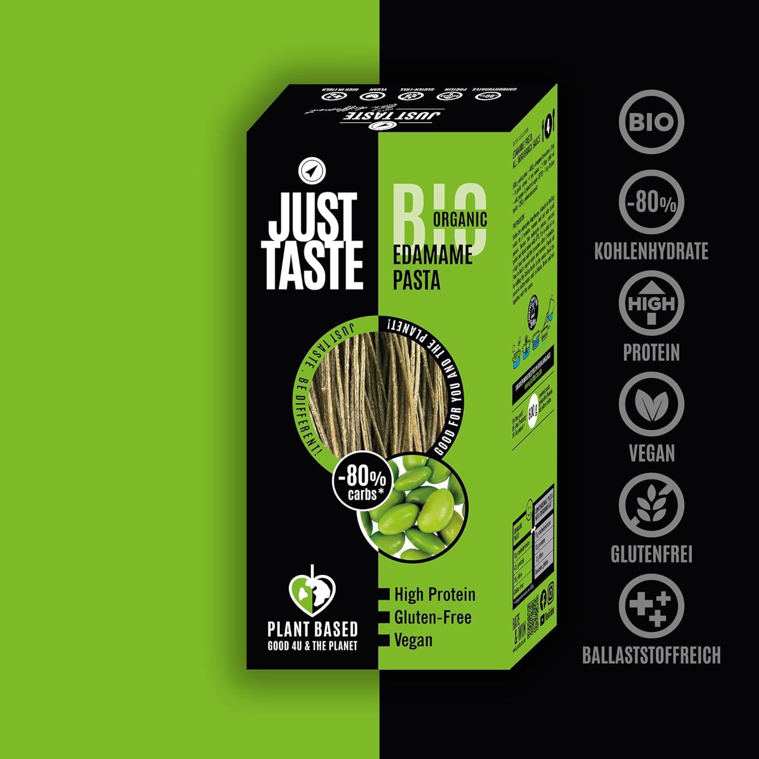 Buy JUST TASTE Organic Edamame Spaghetti - High Protein Low Carb ...