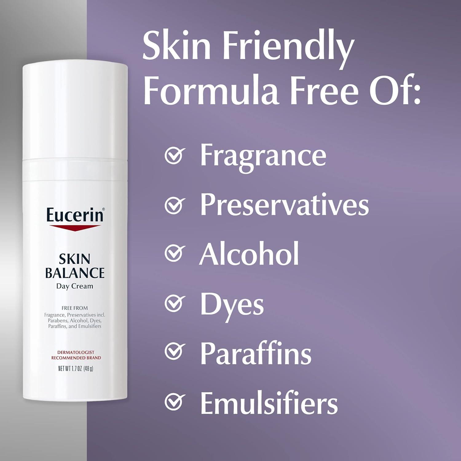 Eucerin Skin Balance Day Cream | Sensitive Skin Face Moisturizer with ...