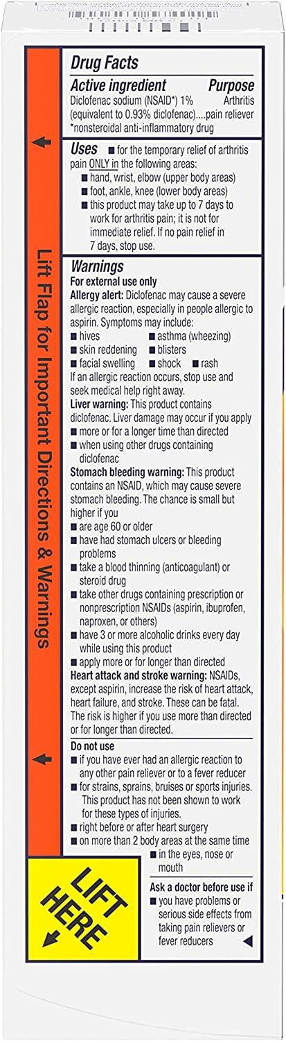 Motrin Arthritis Pain Relief Diclofenac Sodium Topical Gel 1% - Anti ...