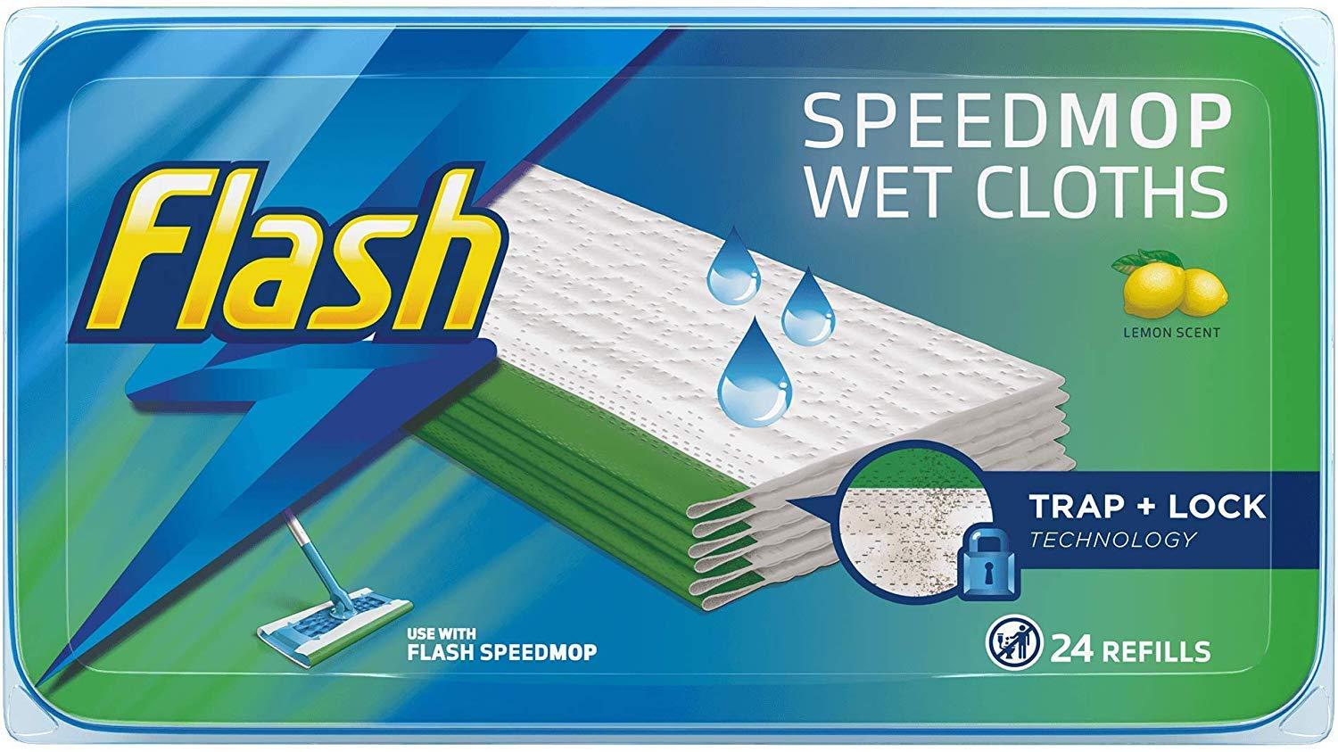 Flash Speedmop Lemon Multi-Surface Wet Cloth Refills - 24 Pack | Buy ...