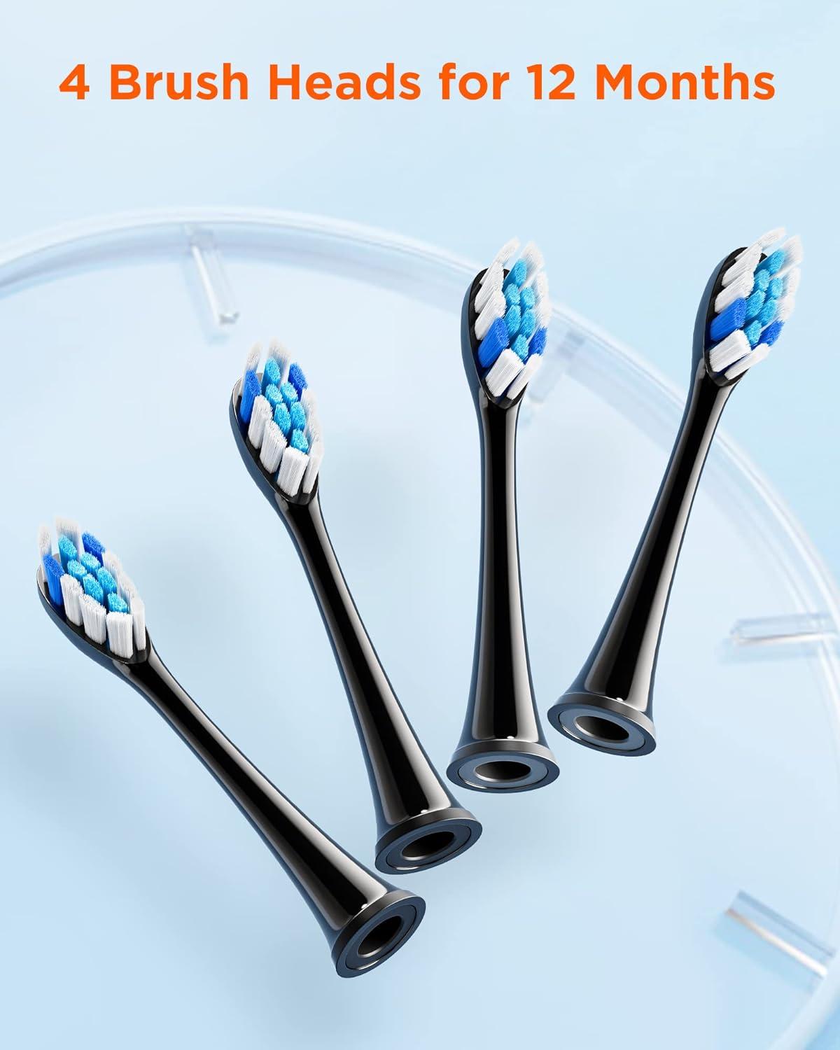 Bitvae Smart S2 Black Toothbrush Replacement Heads - 4 Pack | Buy Now ...